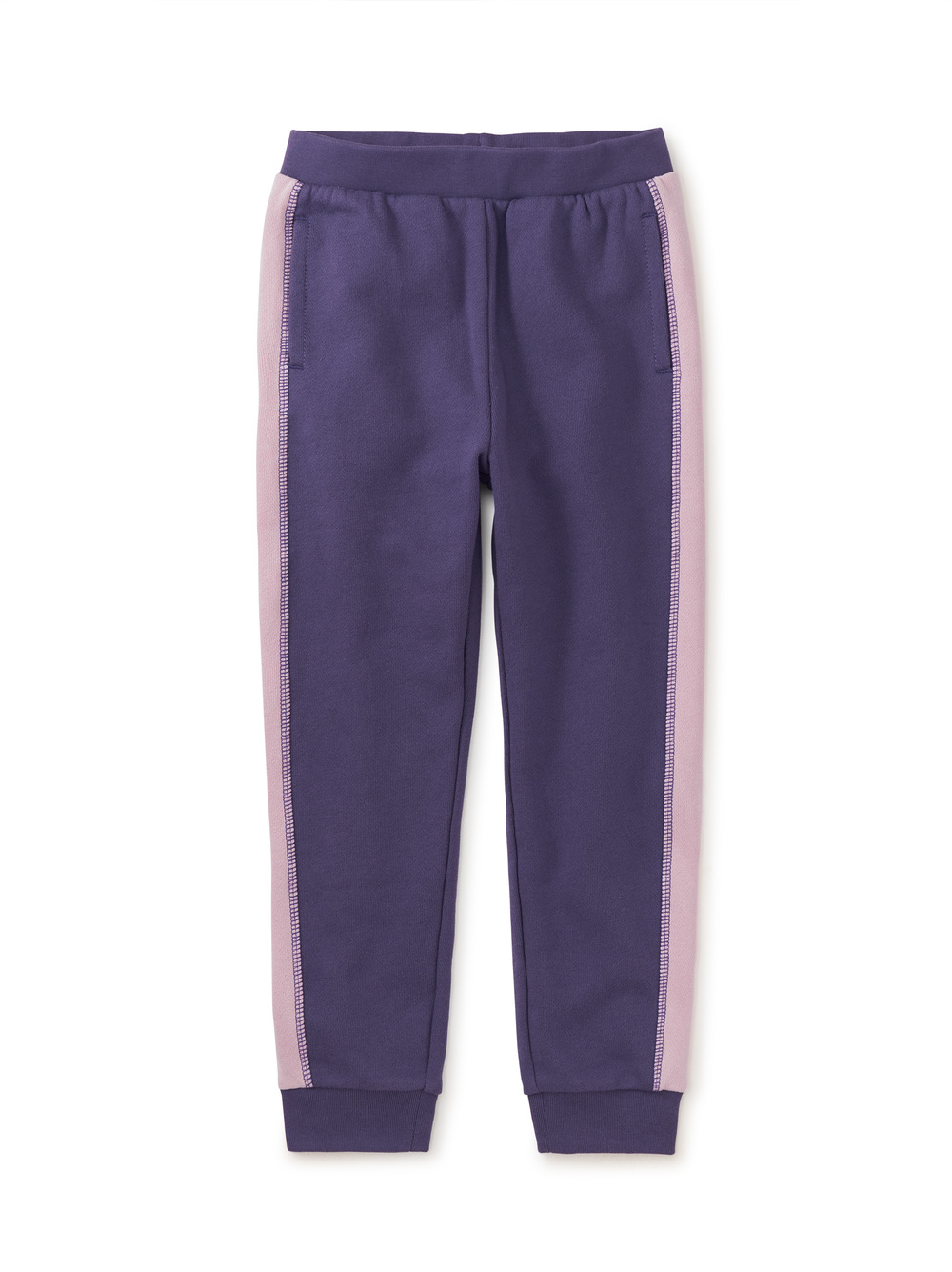 Girl Colorblock Stripe-Out Joggers Pant |Tea Collection