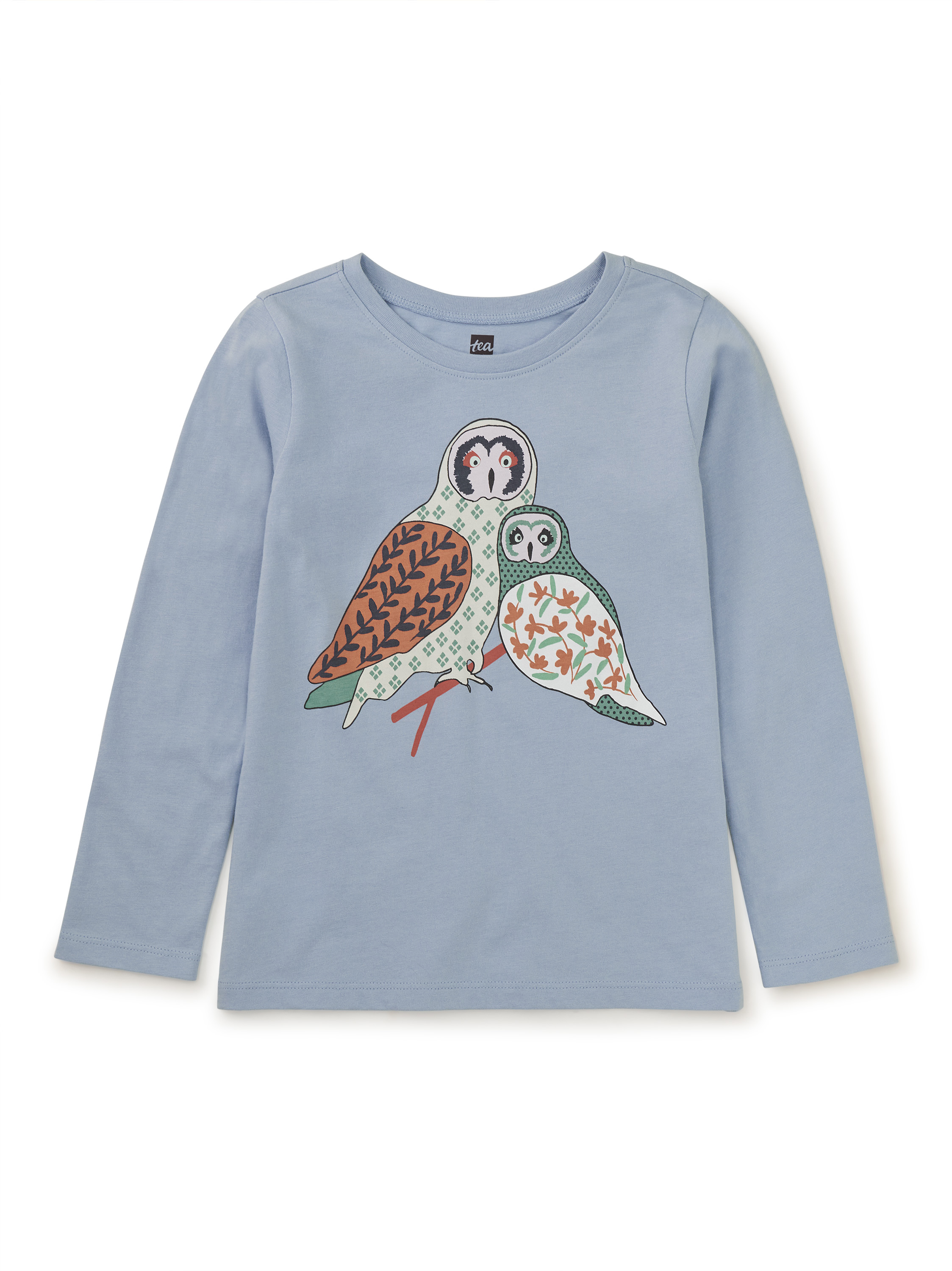 GIRL & Tiled Owls Graphic Tee & GRAPHIC TEE & Tea Collection