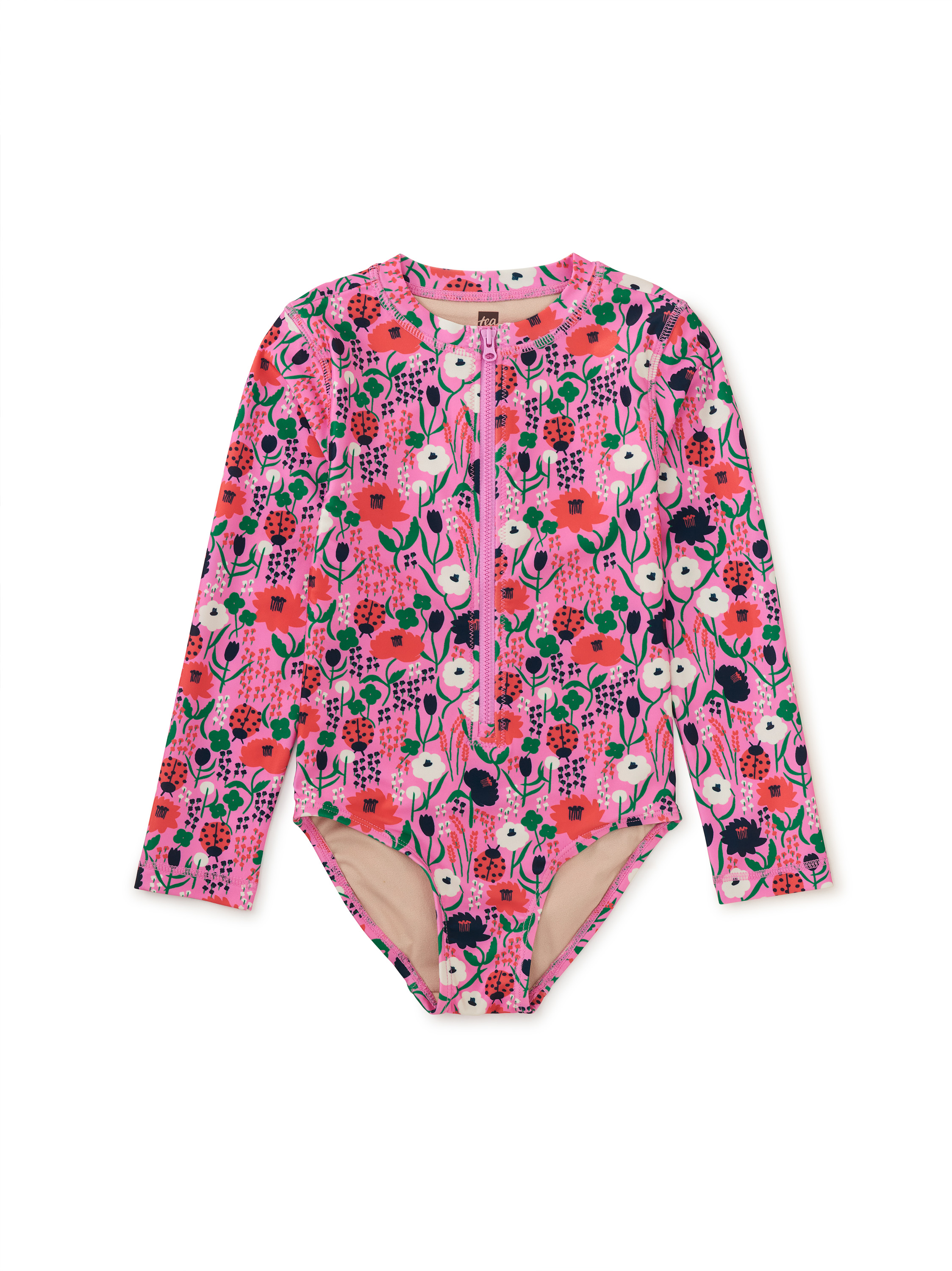 GIRL & Long Sleeve One-Piece Swimsuit & ONEPIECE & Tea Collection