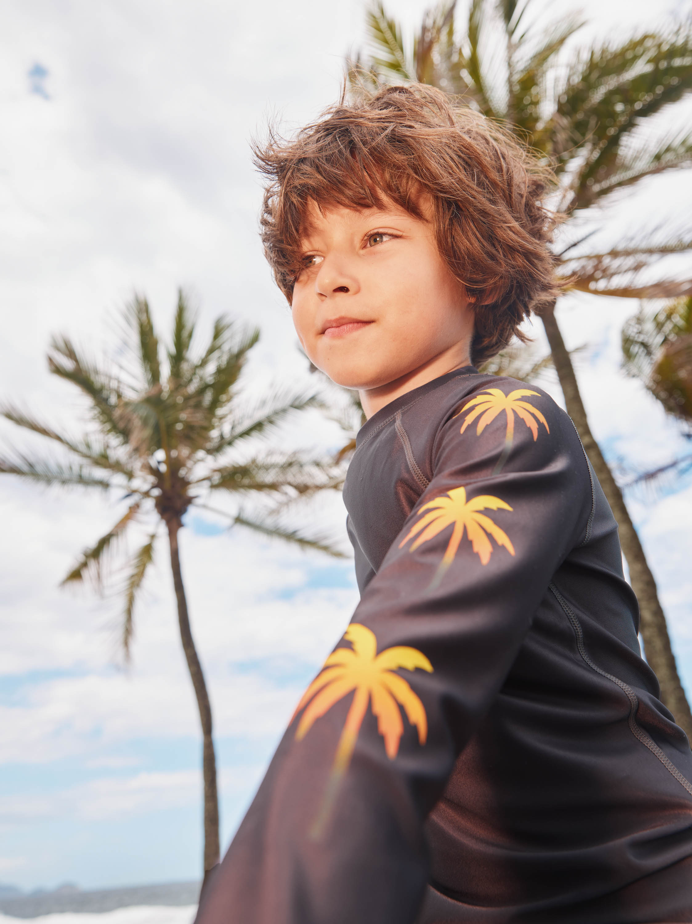 BOY & Palm Sleeve Rash Guard & RASHGUARD & Tea Collection