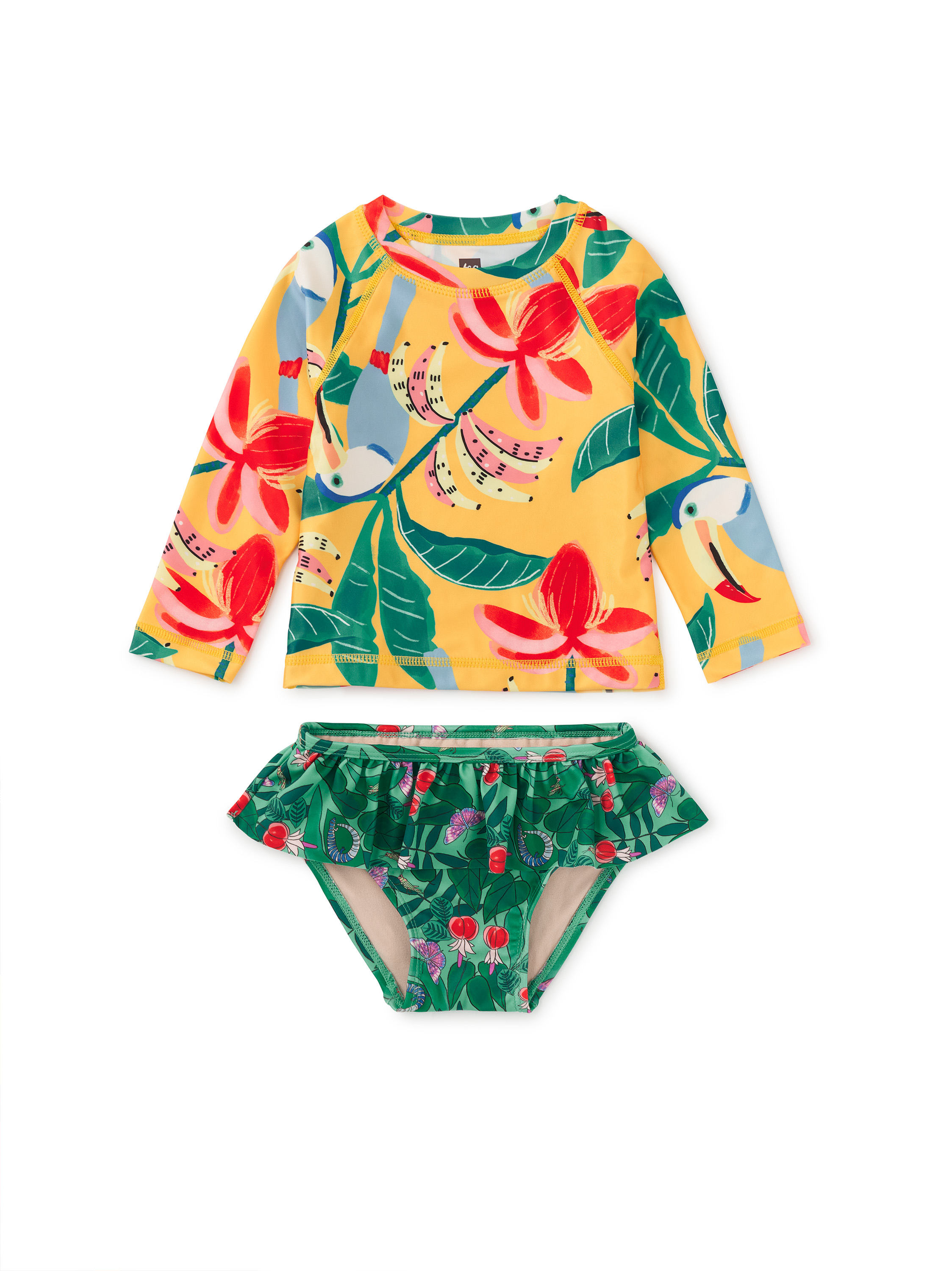LITTLE GIRL & Rash Guard Baby Swim Set & SET & Tea Collection