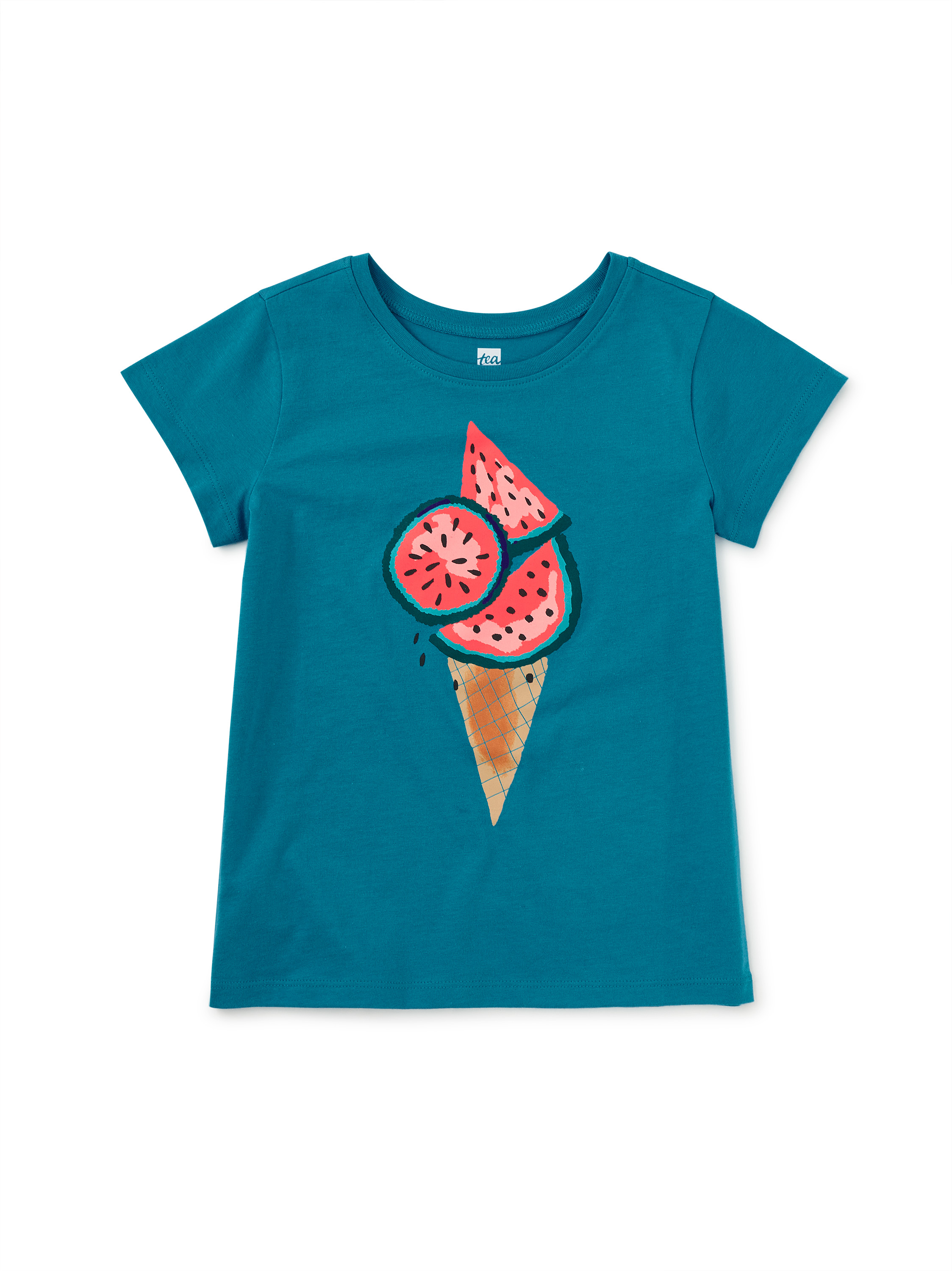 GIRL & Watermelon Cone Graphic Tee & GRAPHIC TEE & Tea Collection