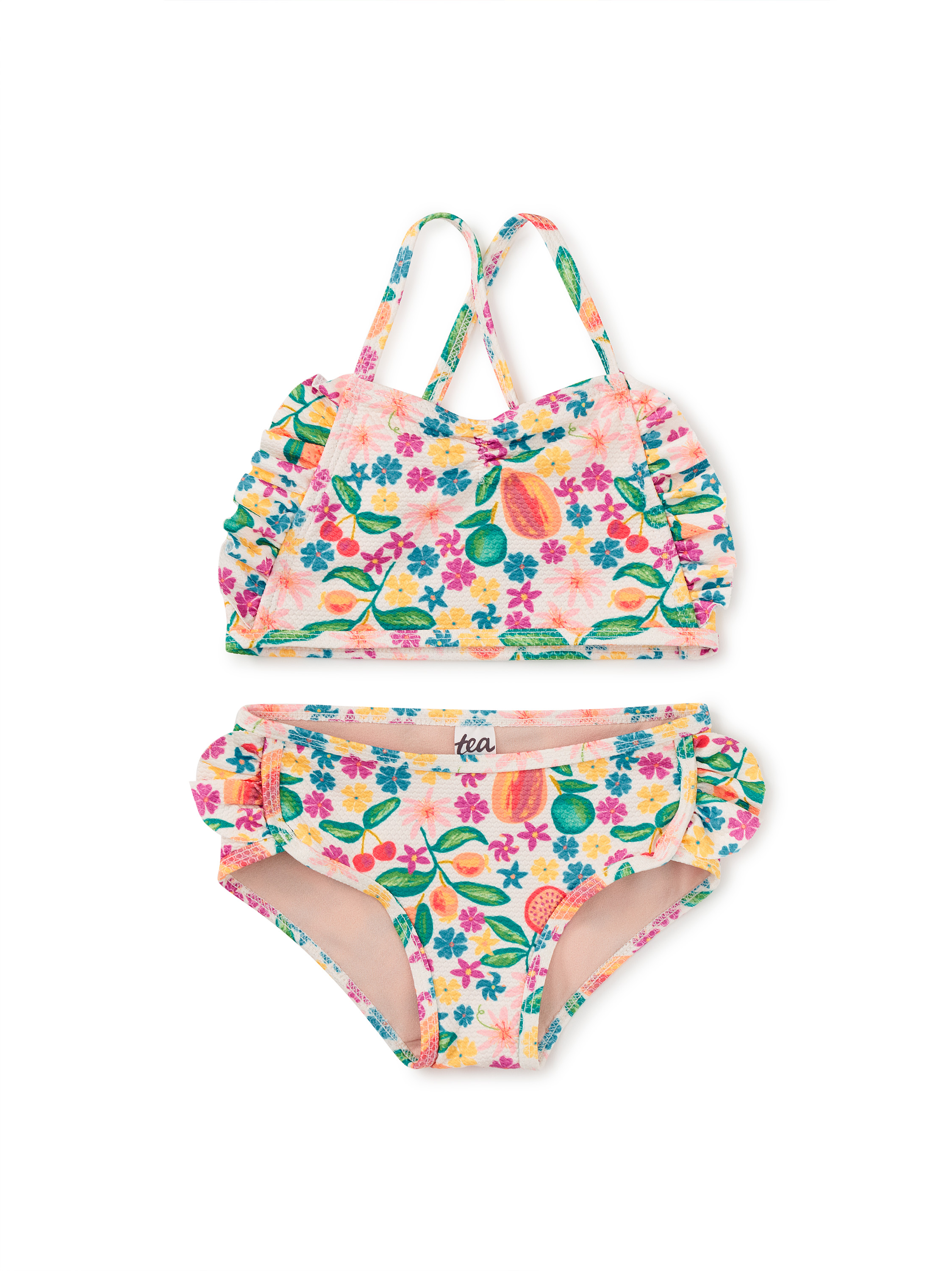 GIRL & Ruffle Two-Piece Swim Set & SET & Tea Collection