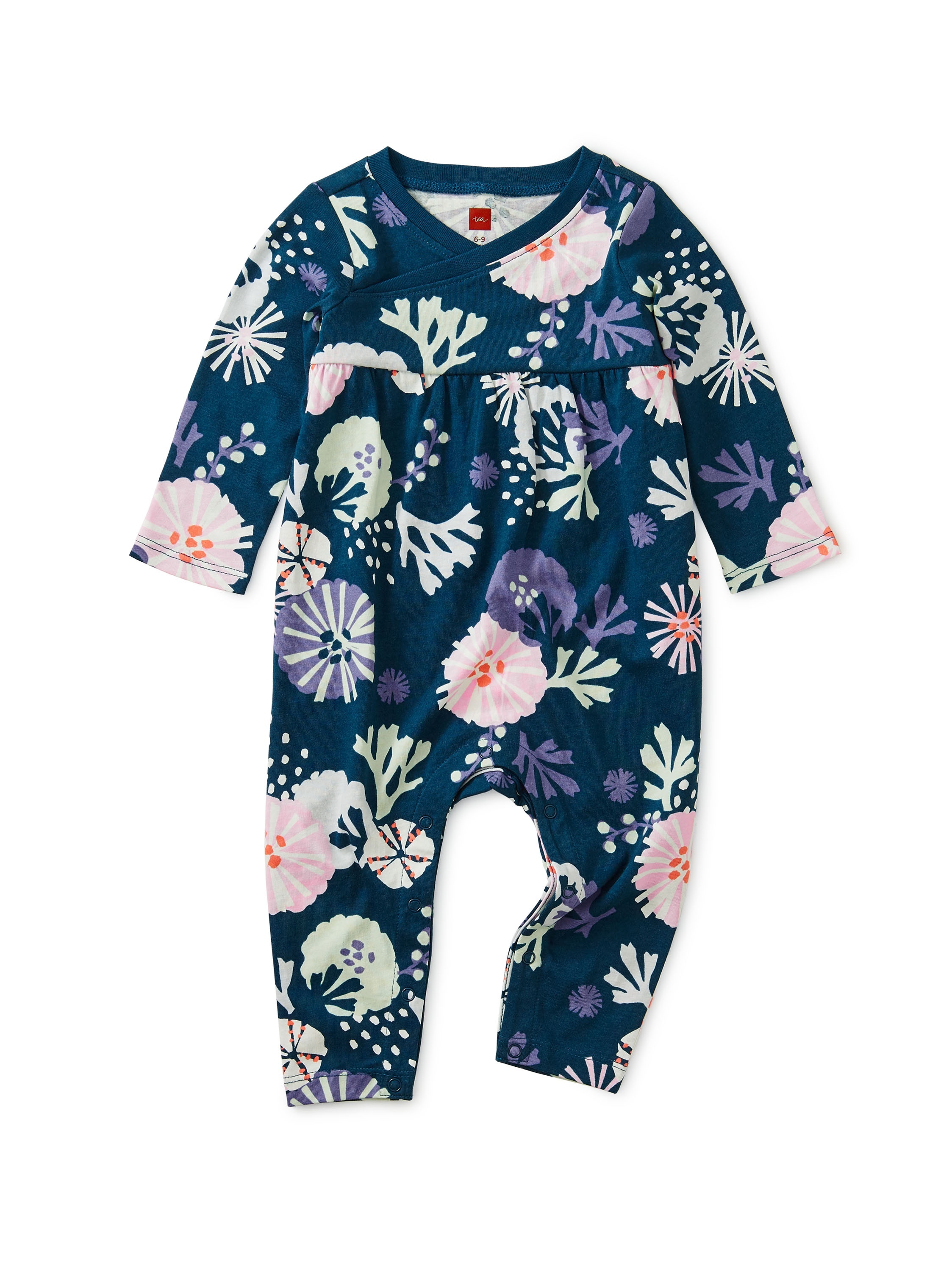 Sea Life Wrap Neck Romper | Tea Collection