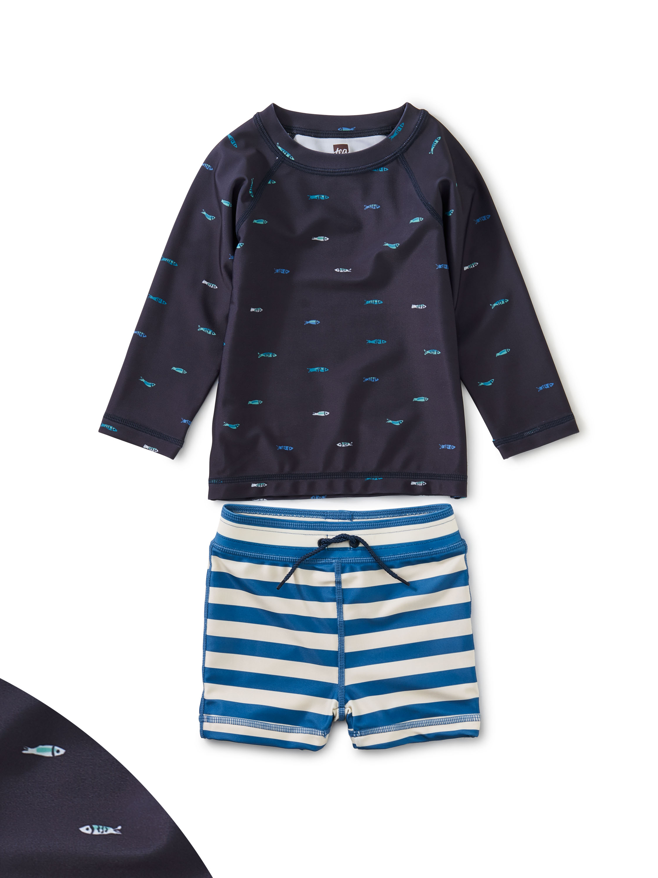 LITTLE BOY & Rash Guard Baby Swim Set & SET & Tea Collection