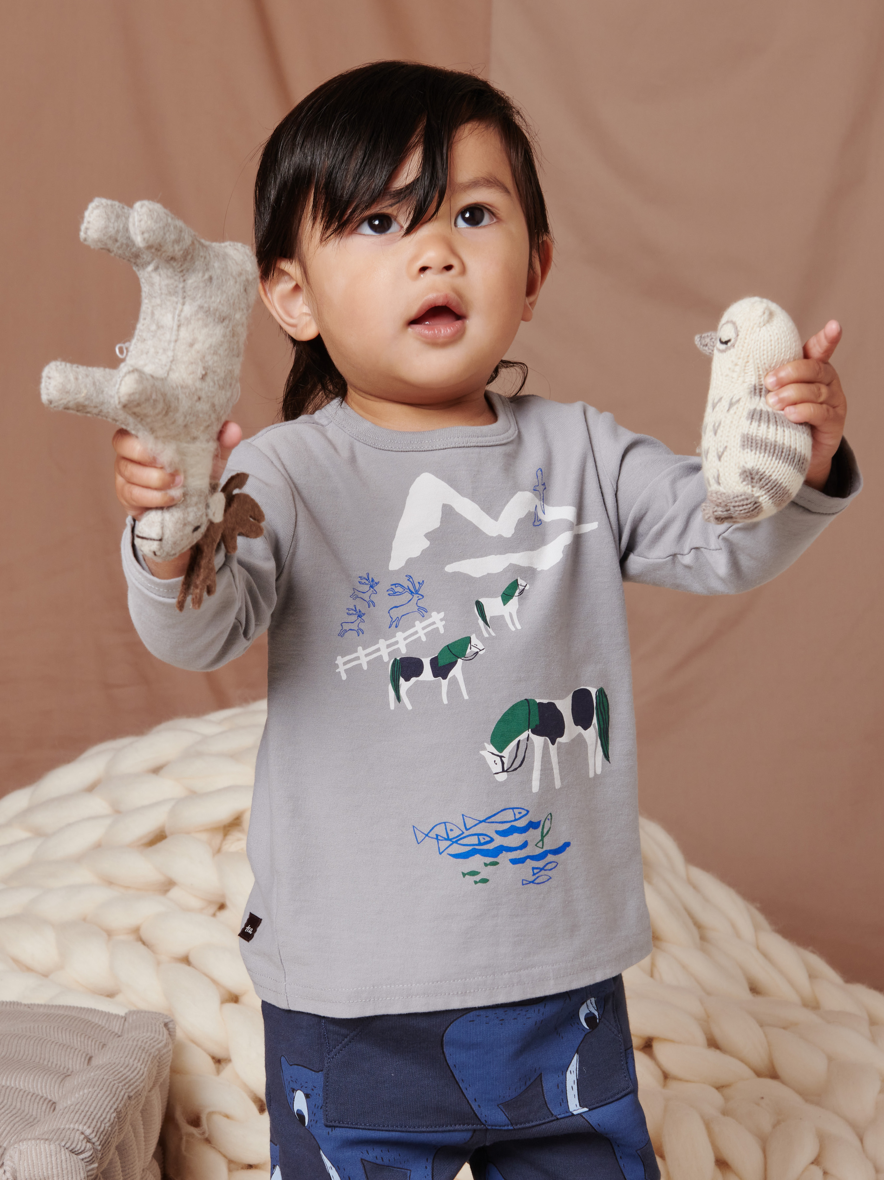 Yay or Neigh Baby Graphic Tee | Tea Collection