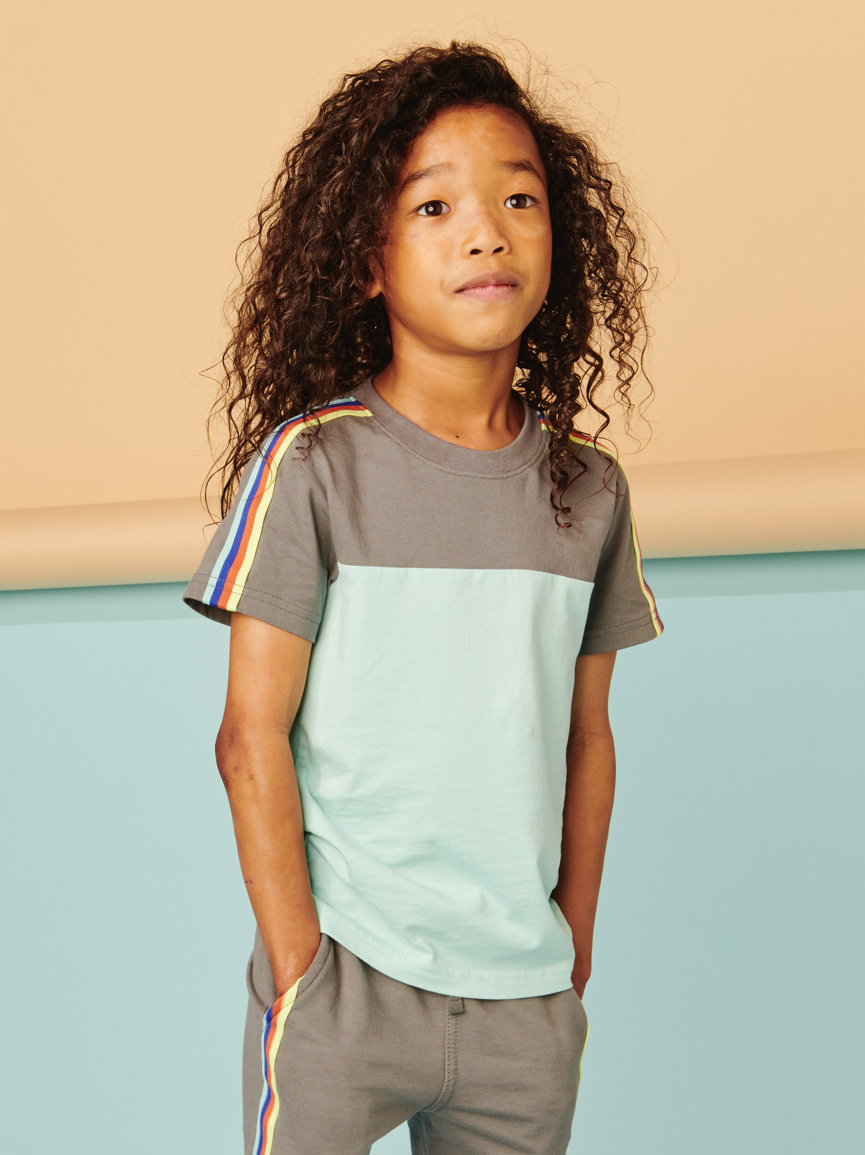 Colorblock Top | Tea Collection