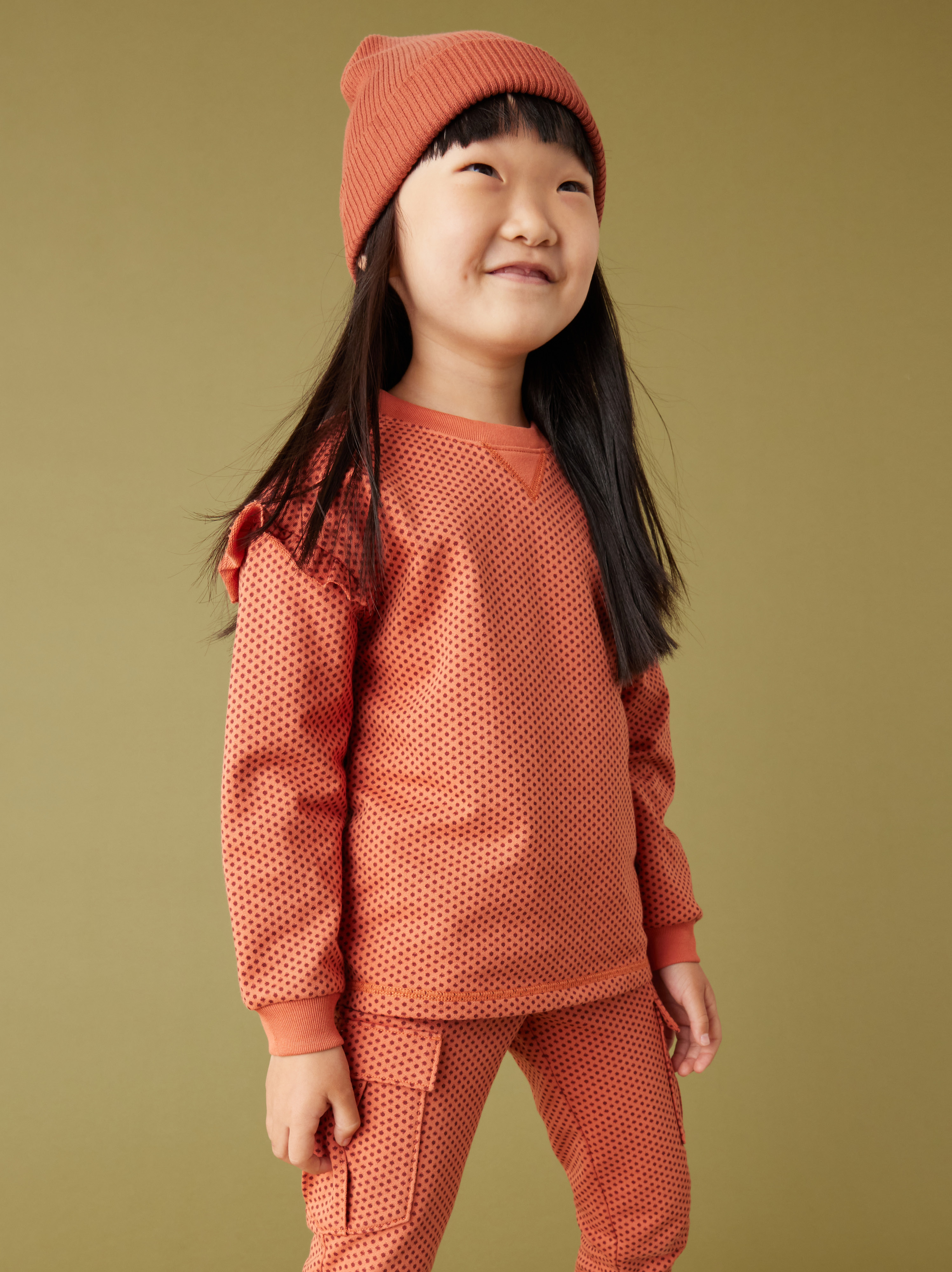 GIRL & Ruffle Sleeve Tunic Top & TUNIC & Tea Collection