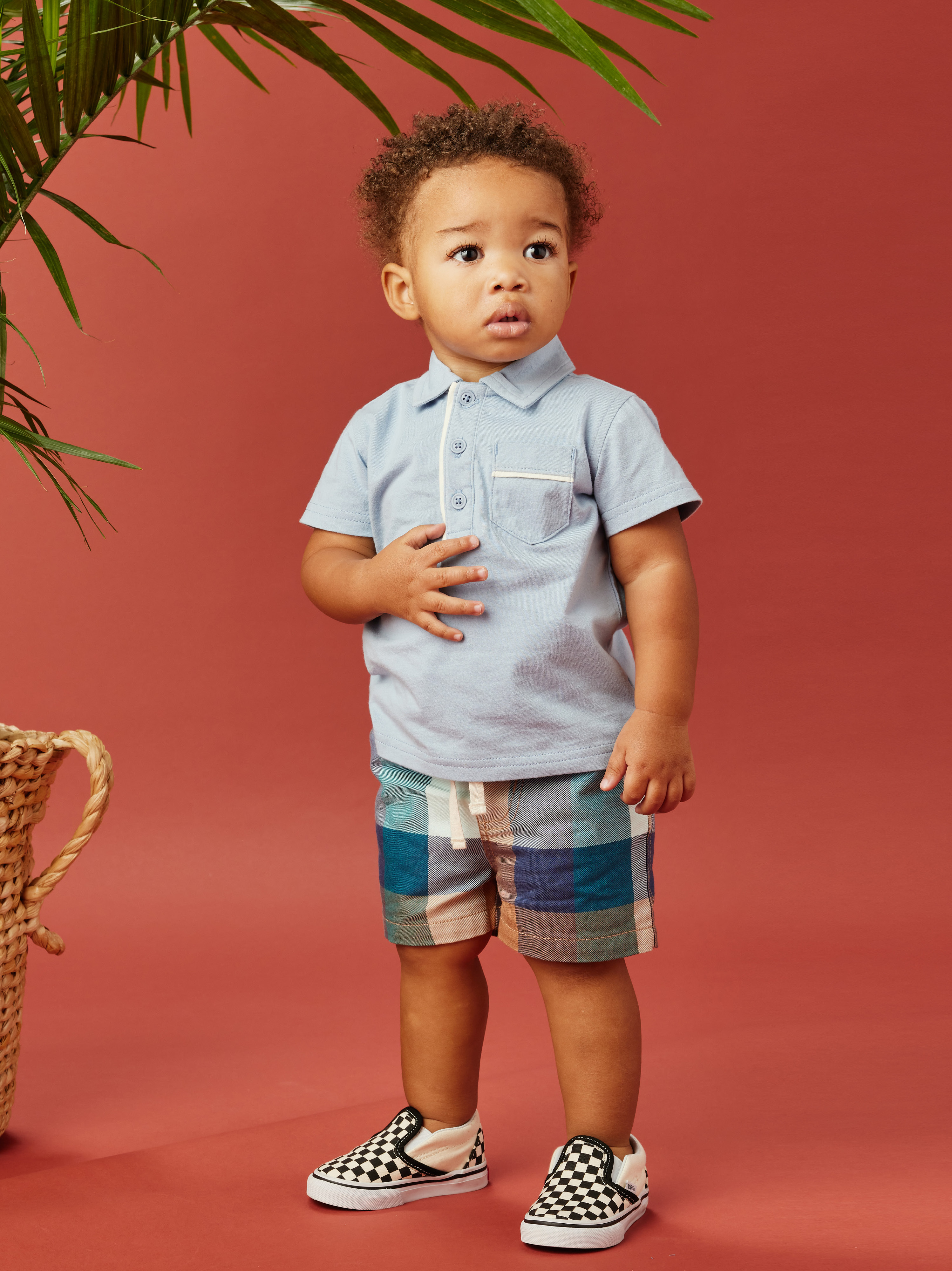 Baby Plaid Discovery Shorts & Tea Collection