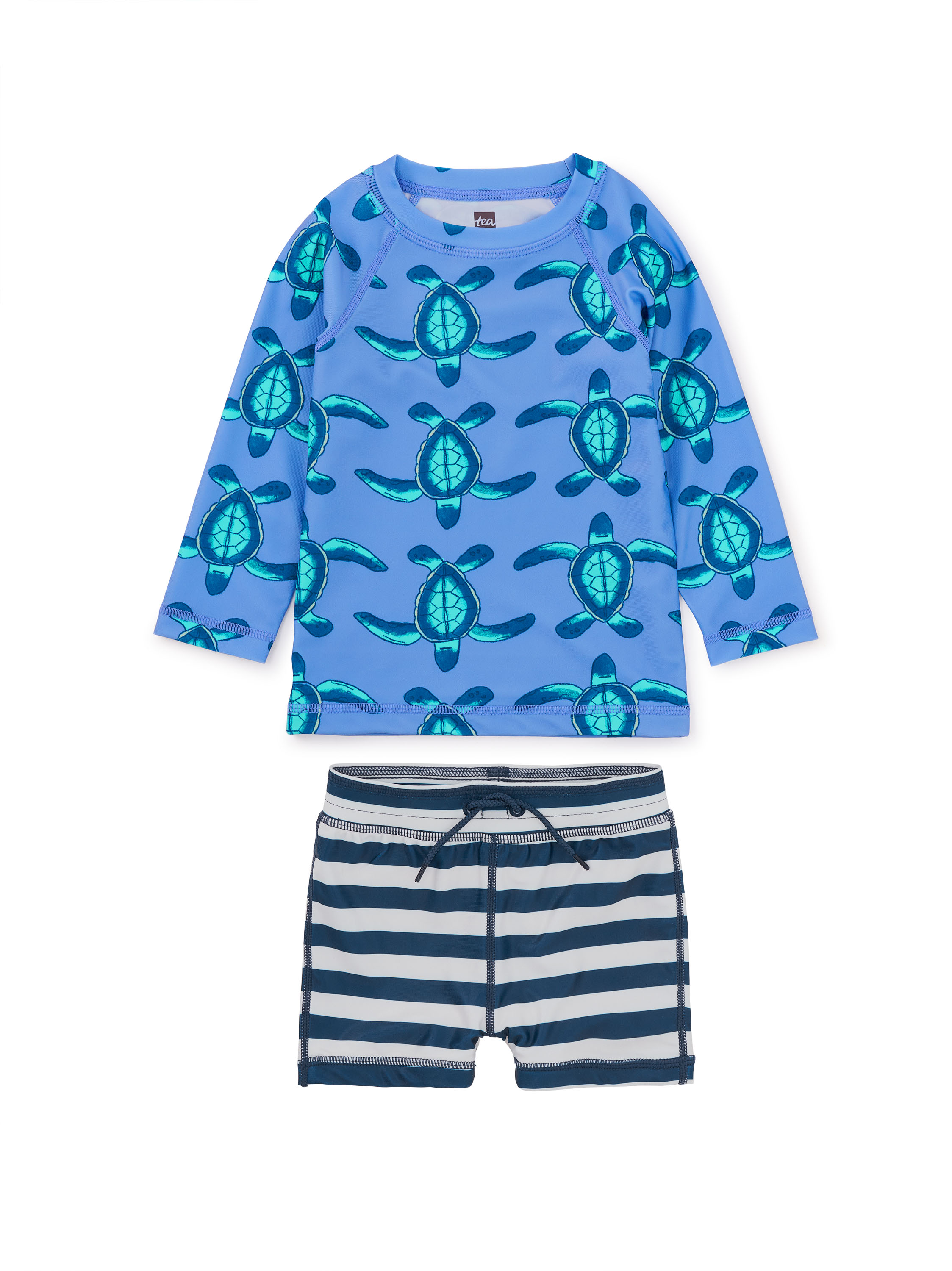 LITTLE BOY & Rash Guard Baby Swim Set & SET & Tea Collection
