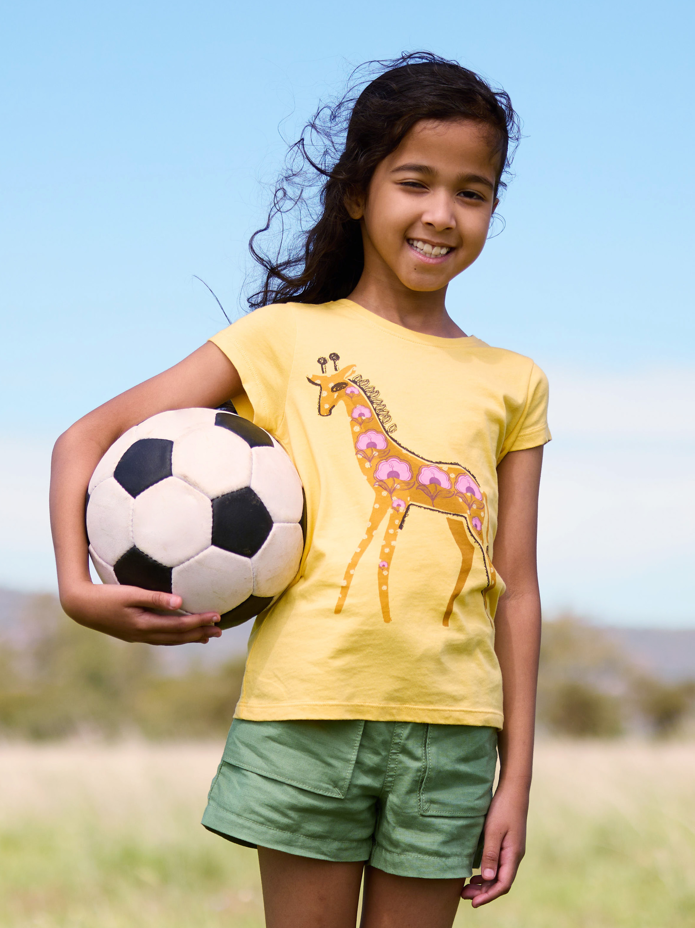 GIRL & Woven Camp Shorts & SHORT & Tea Collection