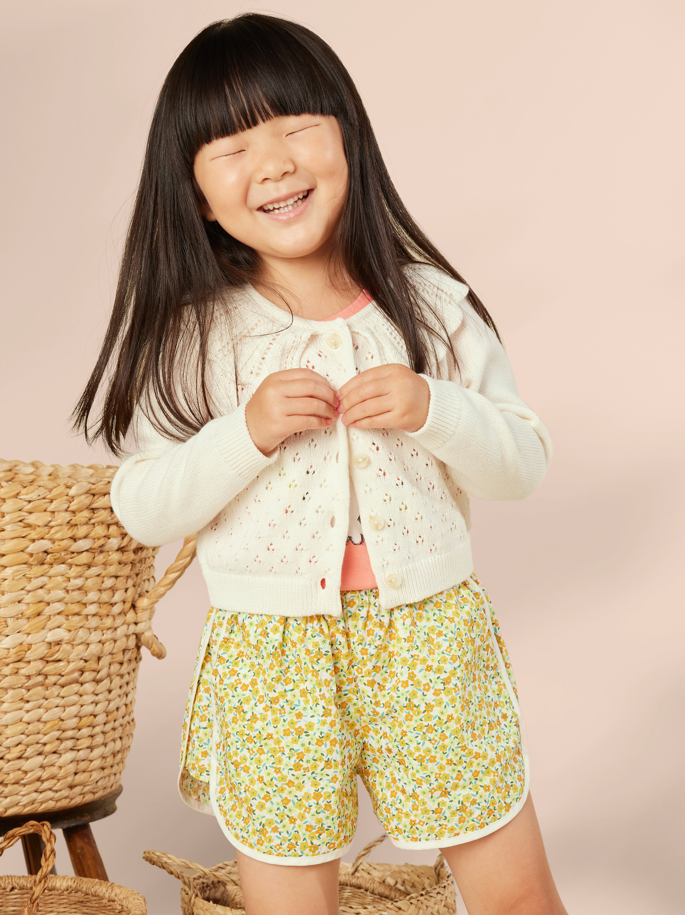 GIRL & Woven Dolphin Shorts & SHORT & Tea Collection