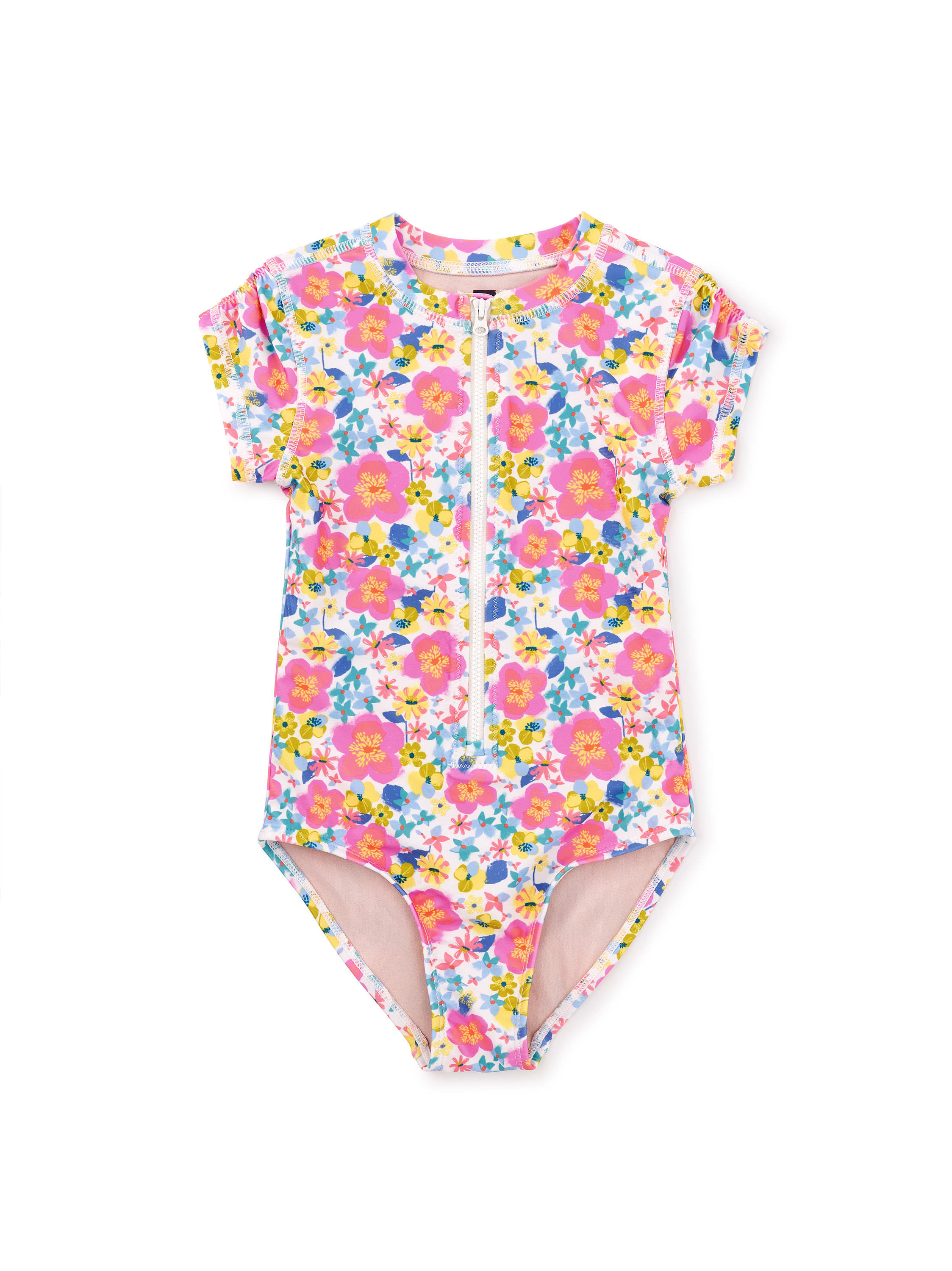 GIRL & Rash Guard One-Piece Swimsuit & ONEPIECE & Tea Collection