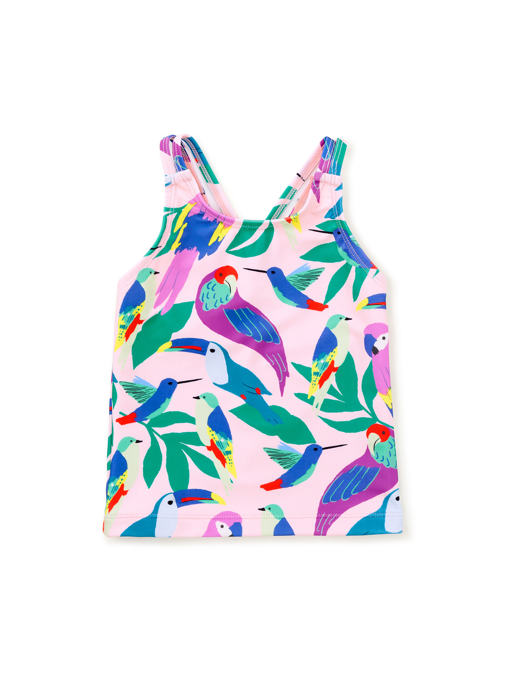 GIRL & Cross Back Tankini Top & TOP & Tea Collection